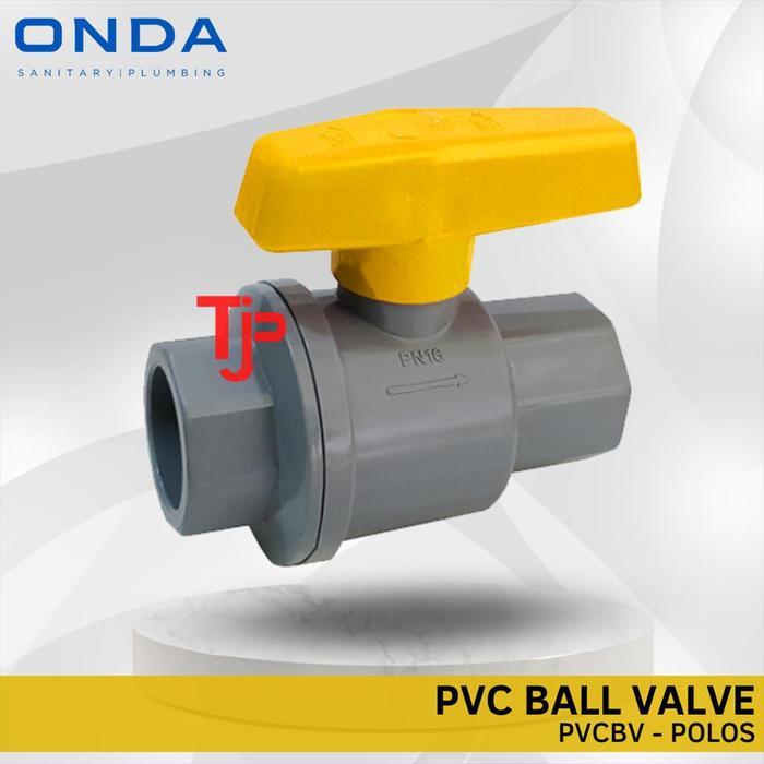 Jual New BALL VALVE PVC / STOP KRAN PVCBV 1" ONDA (TANPA DRAT) | Shopee ...