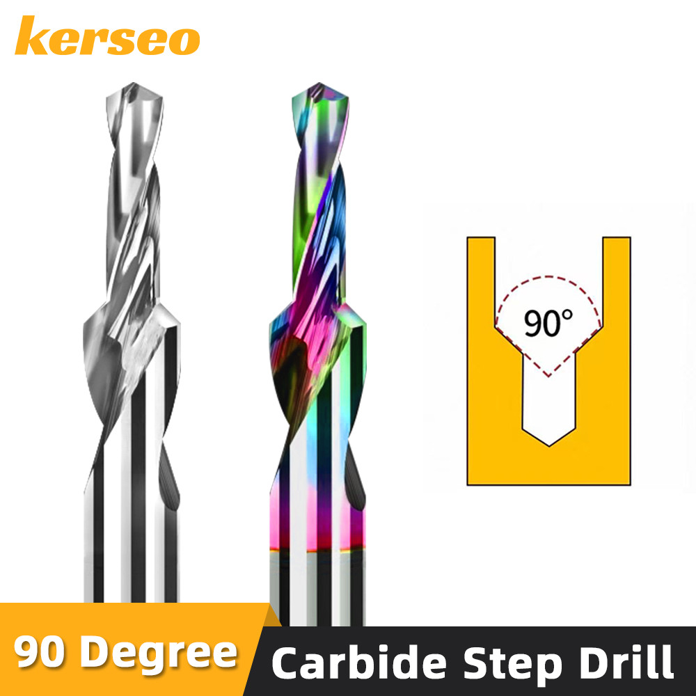 Jual 90 Degree Carbide Step Drill CNC Counterbore Step Drilling Tools ...