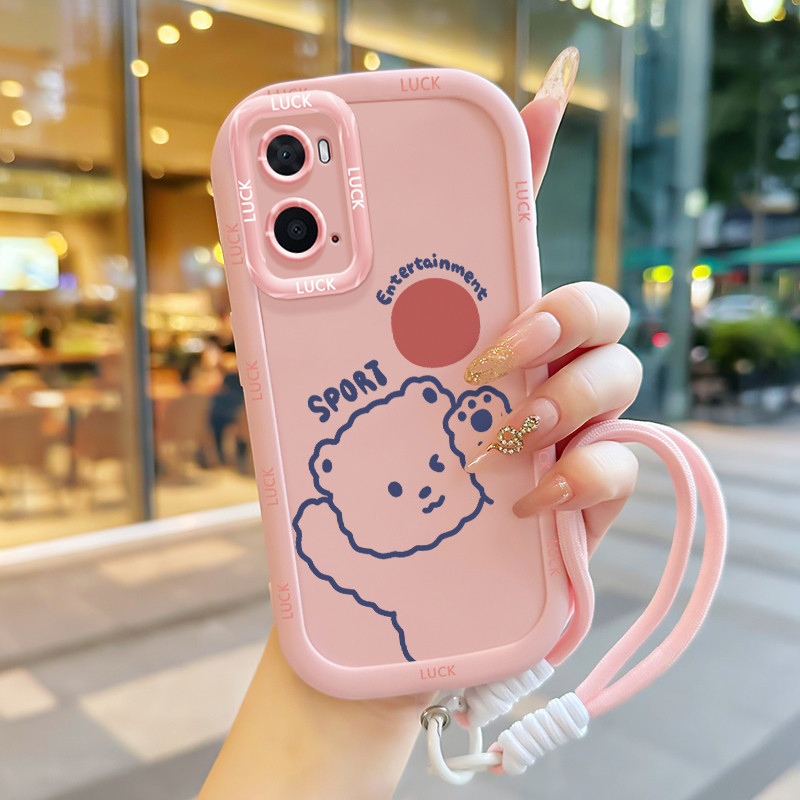 Jual Casing Hp untuk OPPO A36 A76 A96 Case Casing Beruang Bermain Bola ...