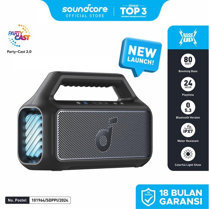 Jual ivfo- Soundcore By Anker Boom 2 Outdoor Speaker, 80W, Subwoofer ...