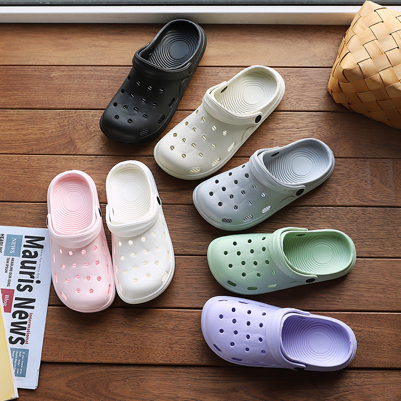 Jual Waterproof Slippers Women Shoes Summer Outdoor Slides Soft Sole ...