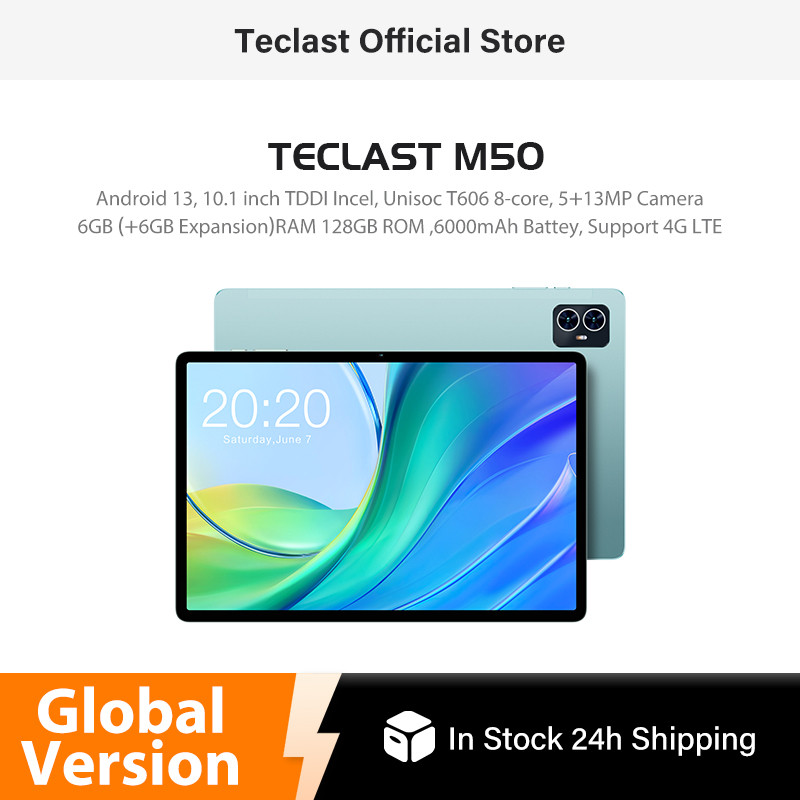 Jual Teclast M50 Tablet Android 13 T606 6Gb Ram 128Gb Rom 10.1" Tablets ...