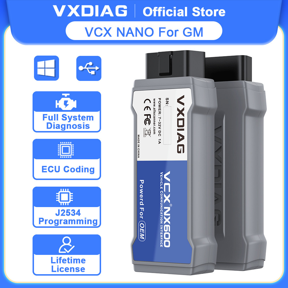 Jual Vxdiag Vcx Nano For Gm Diagnostic Tool Car Obd2 Scanner J2534 ...