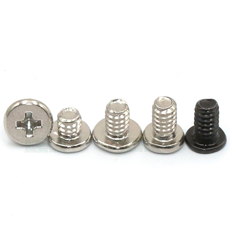 Jual 50pcs Black/Silver 6#-32*5/6/8mm Phillips Flat Head Screw Bolt for ...