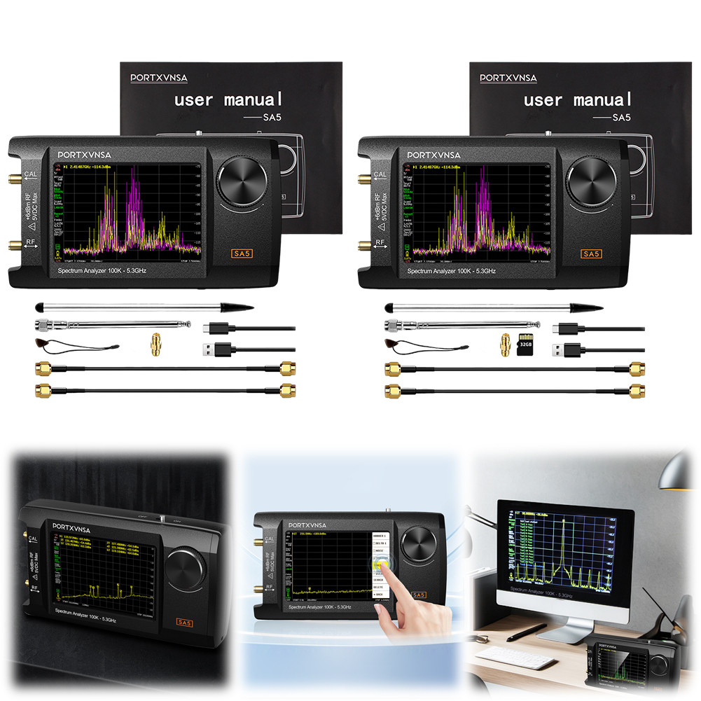 Jual Portable Spectrum Analyzer 2 In 1 Signal Generator 4.0 Inch RF ...