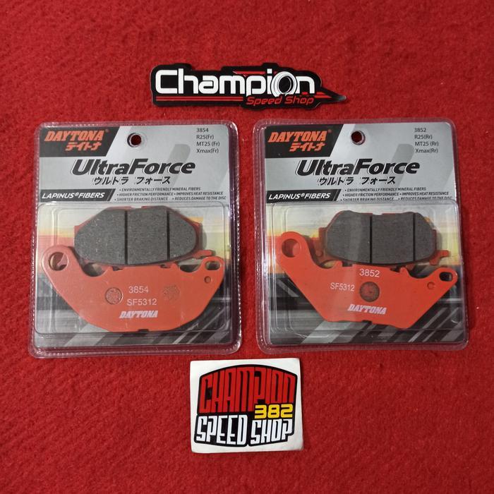 Jual Kampas Rem Depan Belakang Daytona Lapinus Fibers Yamaha Xmax 250 ...