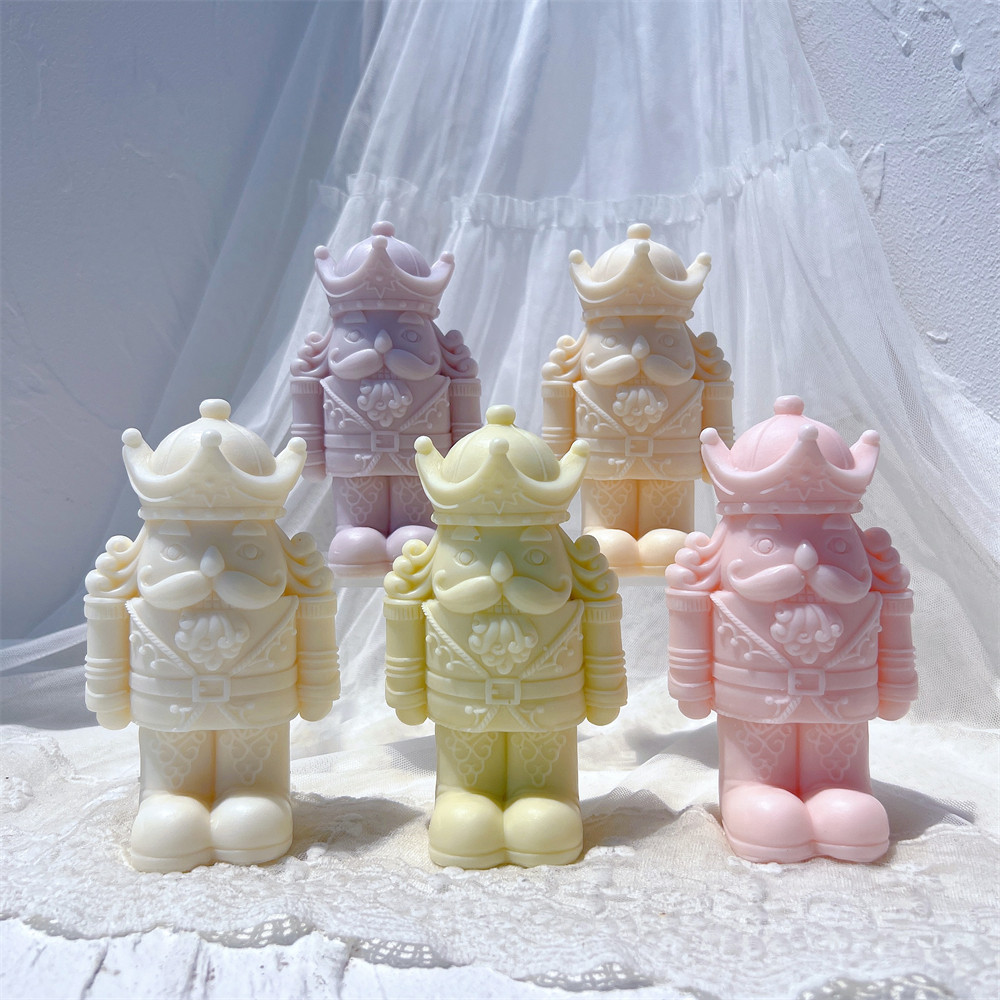 Jual 14.2CM Christmas Nussknacker with crown Silicone Mold Nutcracker ...