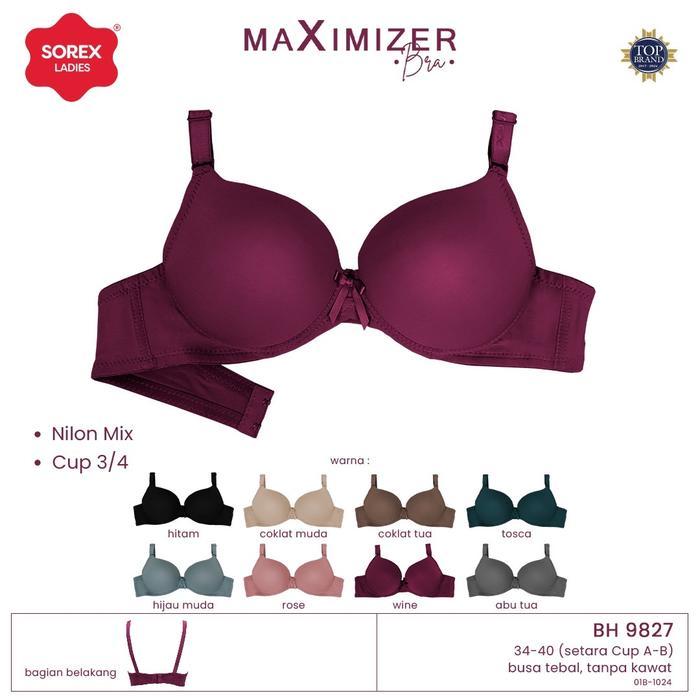 Jual lalaVIdi- Sorex 9827 Bra Push Up Maximizer Busa Tebal Tanpa Kawat ...