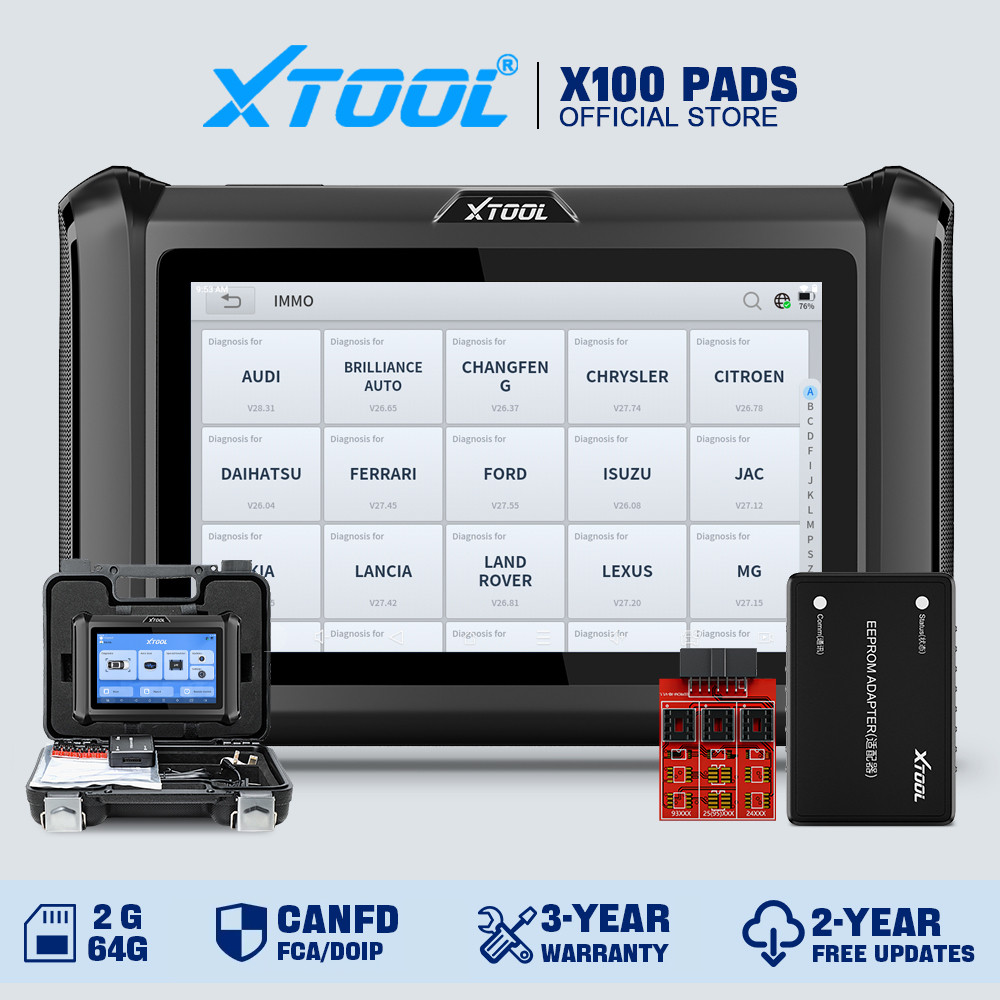 Jual Xtool X100 Pads Car Key Programmer Key Generator Read Pin Code All ...