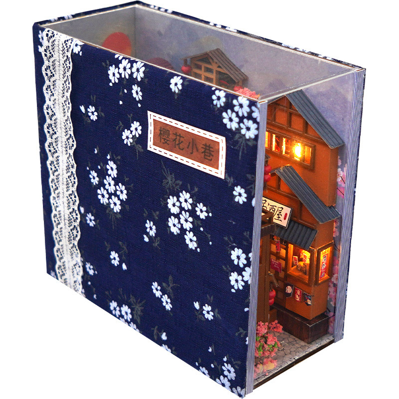 Jual DIY Wooden Japanese Store Book Nook Shelf Insert Kits Miniature ...