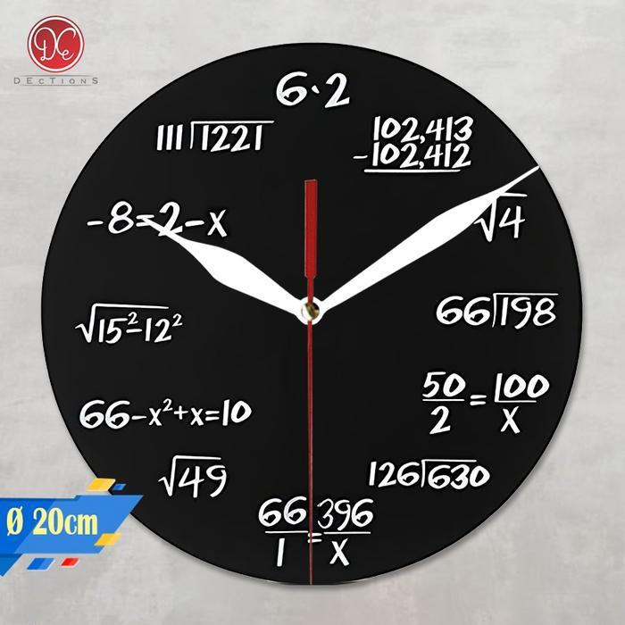 Jual Promo Jam Dinding Aesthetic Rumus Matematika / Kimia Unik ...