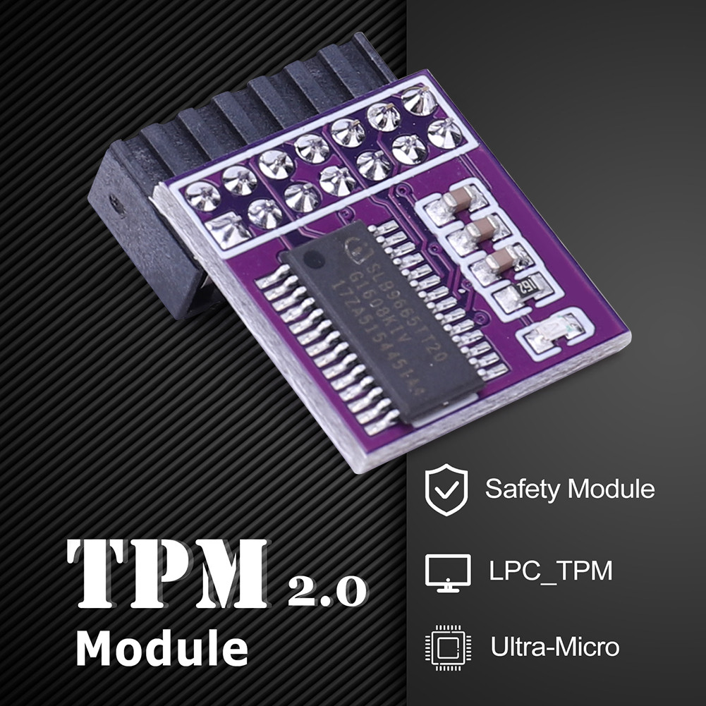 Jual TPM 2.0 Encrypted Security Module LPC 14 Pin/20 Pin Mainboard Card ...