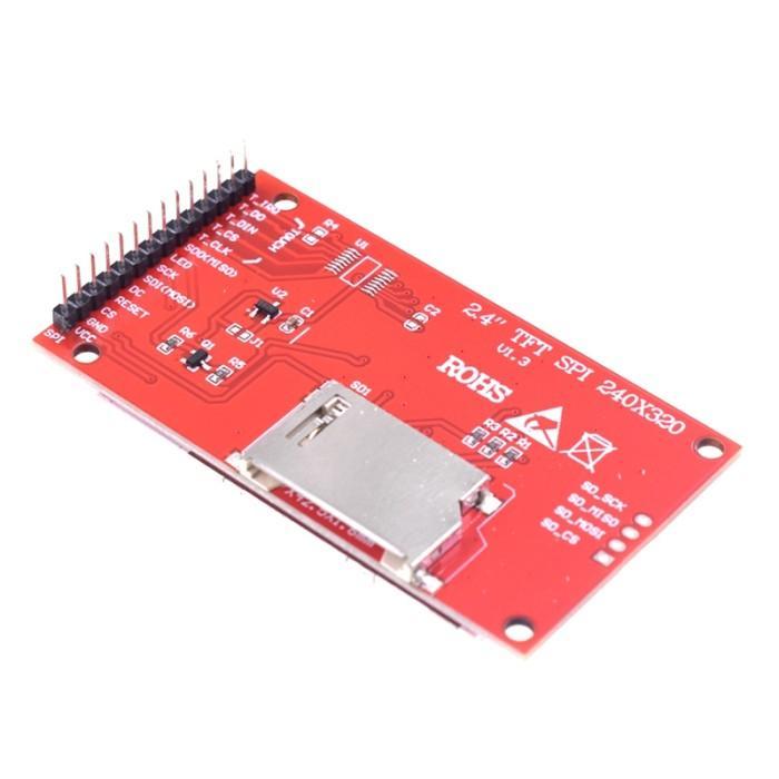Jual 2.4" 2.4 Inch 240X320 Spi Tft Lcd Serial Port Module 3.3V~5V Pcb ...