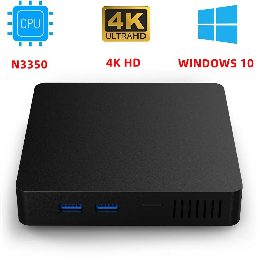 Jual SZBOX S33 CPU N3350 MINI PC Windows 10 Mini PC 6GB RAM 64GB ROM 2 ...