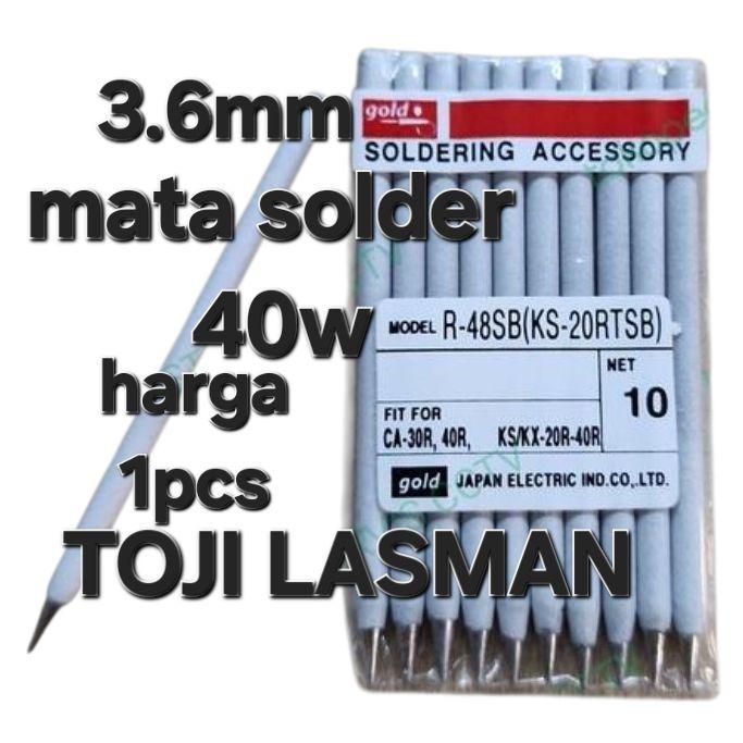 Jual ( MATA SOLDER PATRI TIMAH 40W ) gold ujung solder listrik bahan ...