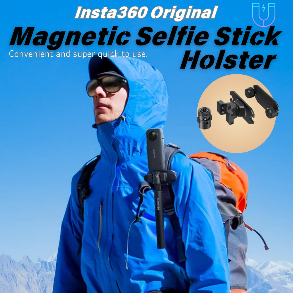 Jual Insta360 Magnetic Selfie Stick Holster Quick Release Holder ...