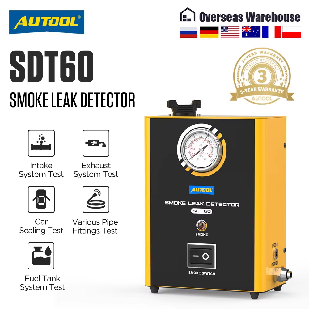 Jual AUTOOL Automotive Smoke Leak Detector SDT60 Car Pipe EVAP Vacuum ...