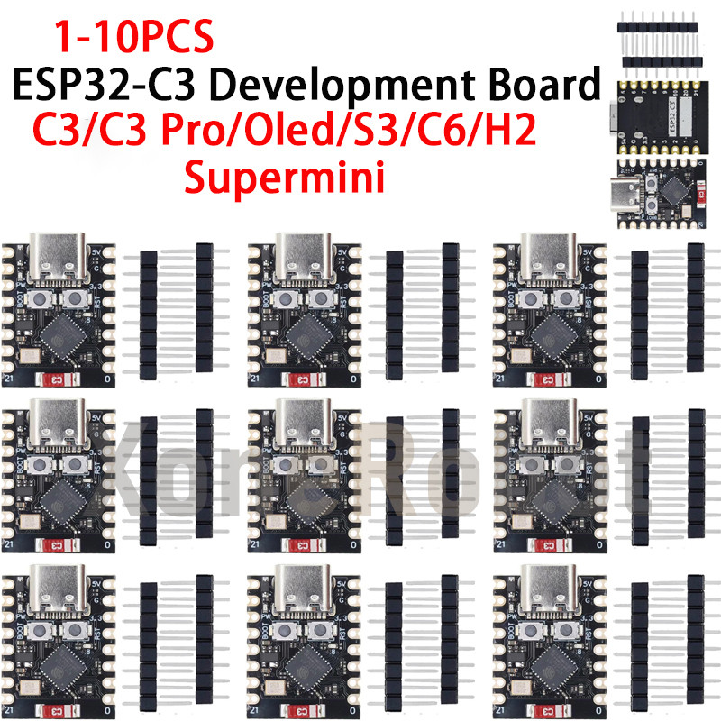 Jual 1/5/10Pcs Esp32-C3 Esp32-S3 Esp32-H2 Esp32-C6 Development Board Esp32 Supermini Development ...