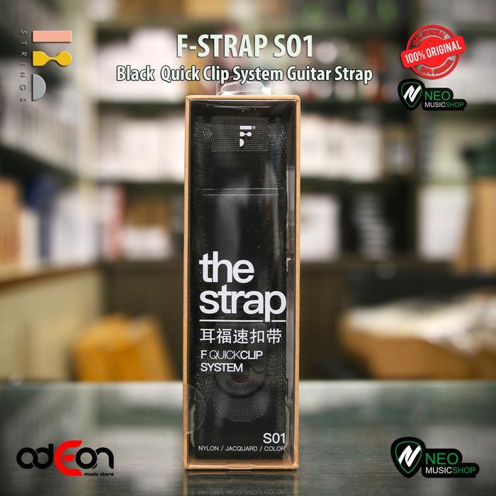 Jual F-STRAP S01 QUICK CLIP SYSTEM STRAP GITAR NILON DENGAN QUICK ...