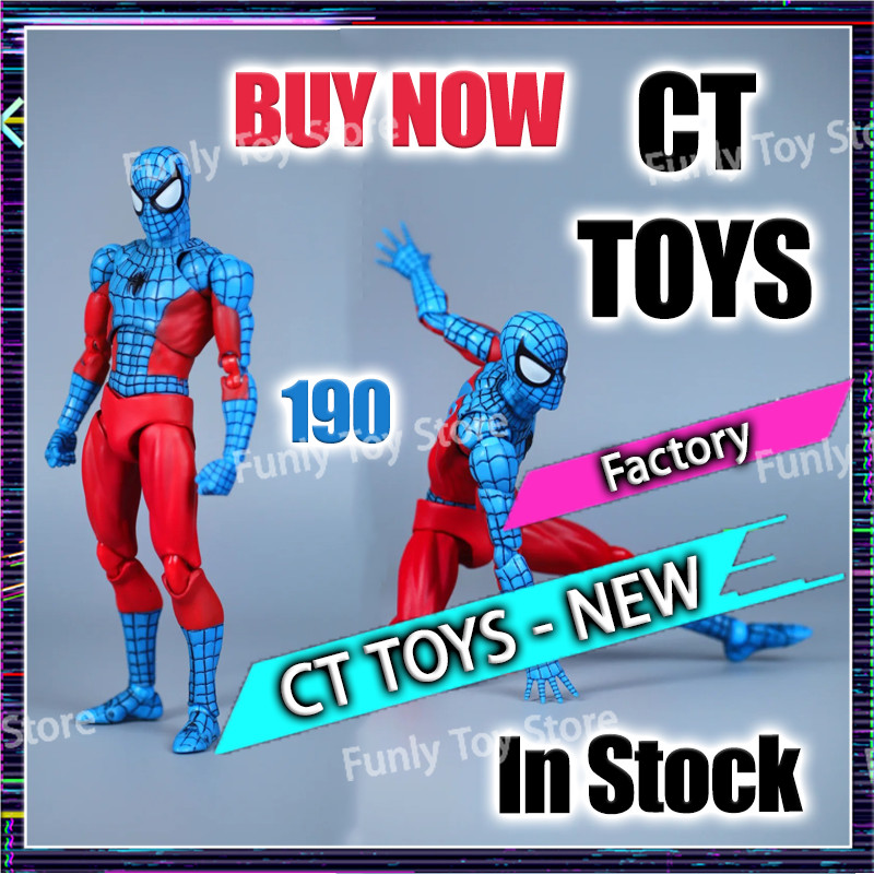 Jual In Stock Ct Toys Spiderman Figure Web Man Mafex 190 Spidey Super ...