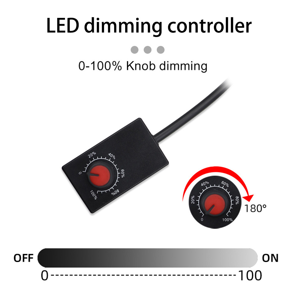 Jual Mini DC 0-10V 1-10V Knob Dimmer 0-100% Scale Electronic ...