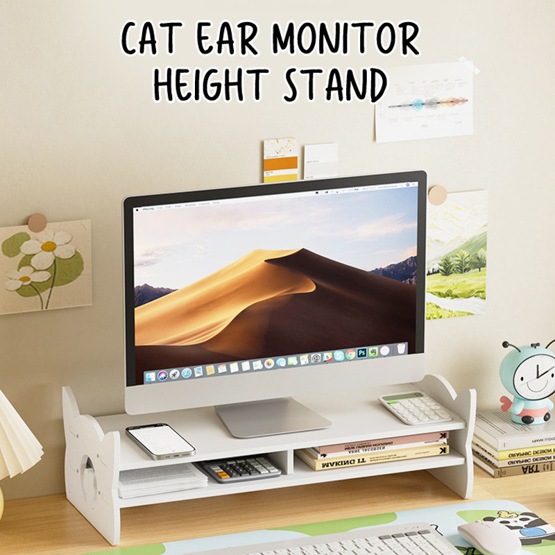Jual Premium Stand Rack For Monitors, Ergonomic Desktop Holder, Reduce ...
