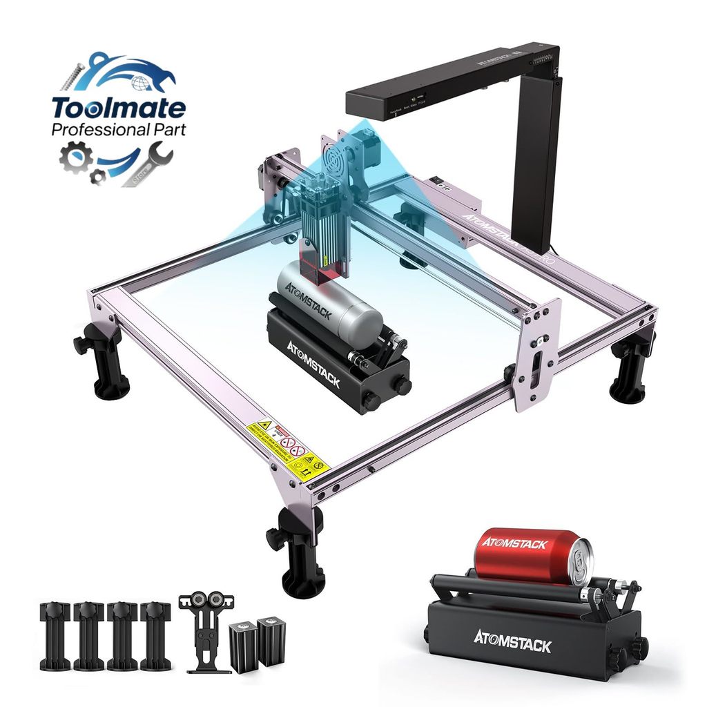 Jual A5 Pro 40W Laser Engraver With Ac2 Lightburn Camera Wireless R3 ...
