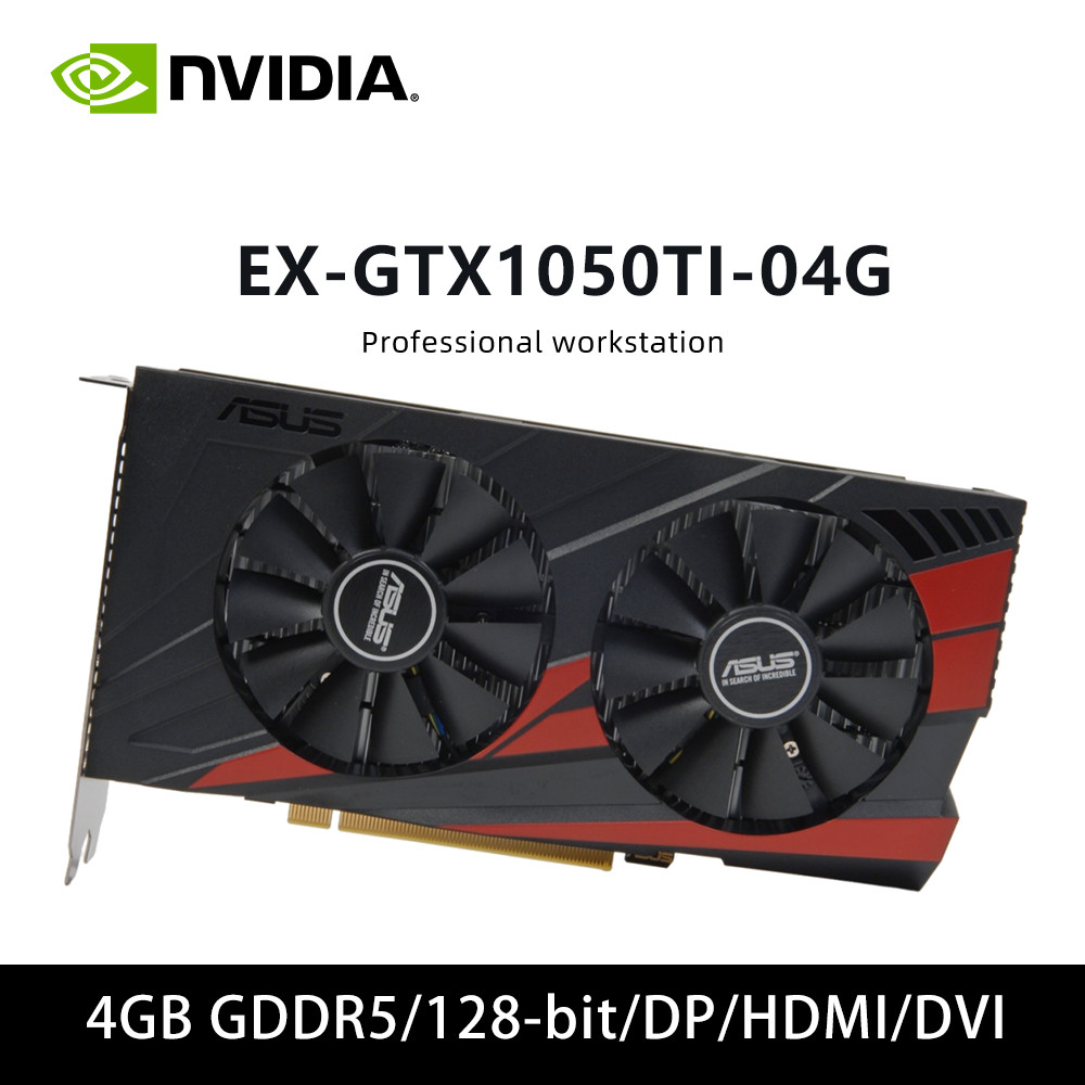 Jual ASUS EX GTX 1050TI 04G GDDR5 4GB 128bit 1050TI graphics card ...