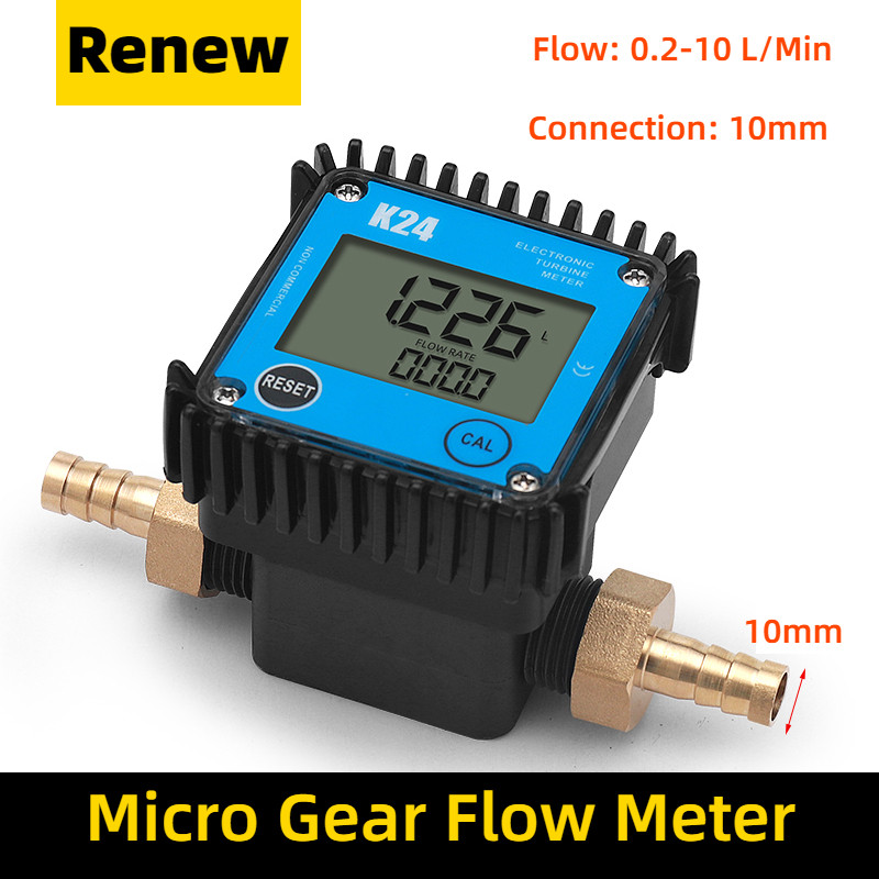 Jual Micro Gear Flow Meter G1/4" G1/2" Flow Digital Display Meter ...