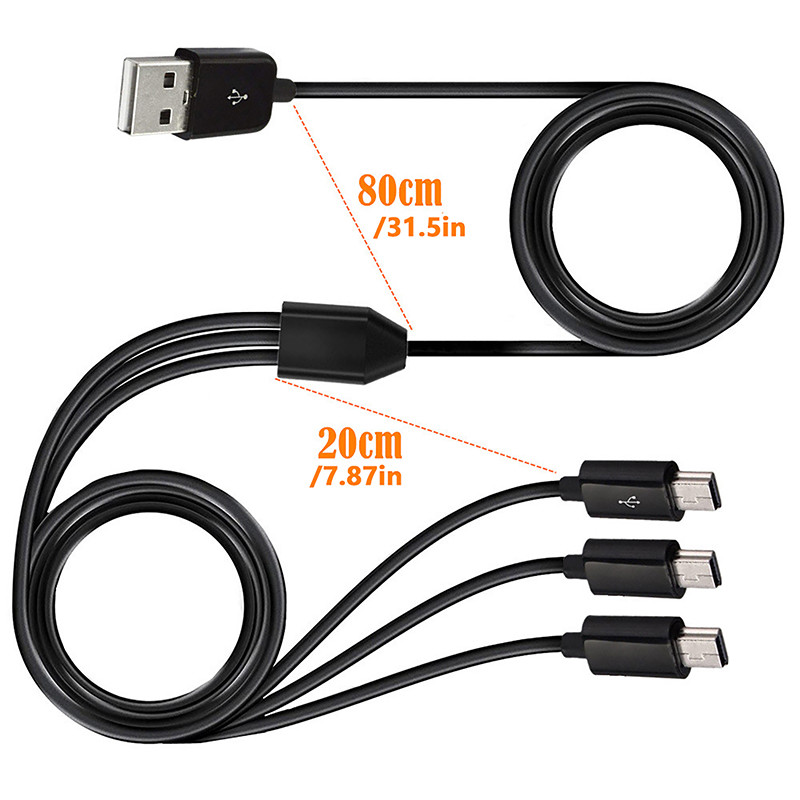 Jual New 1Pc 1M 3 in 1 USB A Male 1 to 3 Mini USB 5pin Mini Usb Data ...