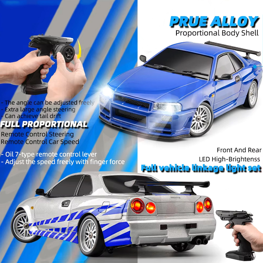 Jual Ldrc 1899 1/18 Rc Drift Car Ld1899 Gtr Mode R34 2.4Ghz Rwd With ...