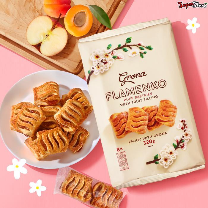 Jual Grona Puff Pastry Flamenko (Apple & Apricot Filling Pastry ...