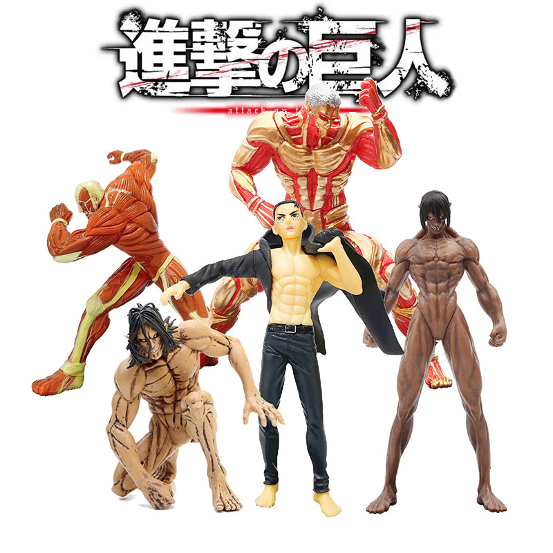 Jual 16Cm Anime Attack On Titan Figures Beast Colossal The Founding ...