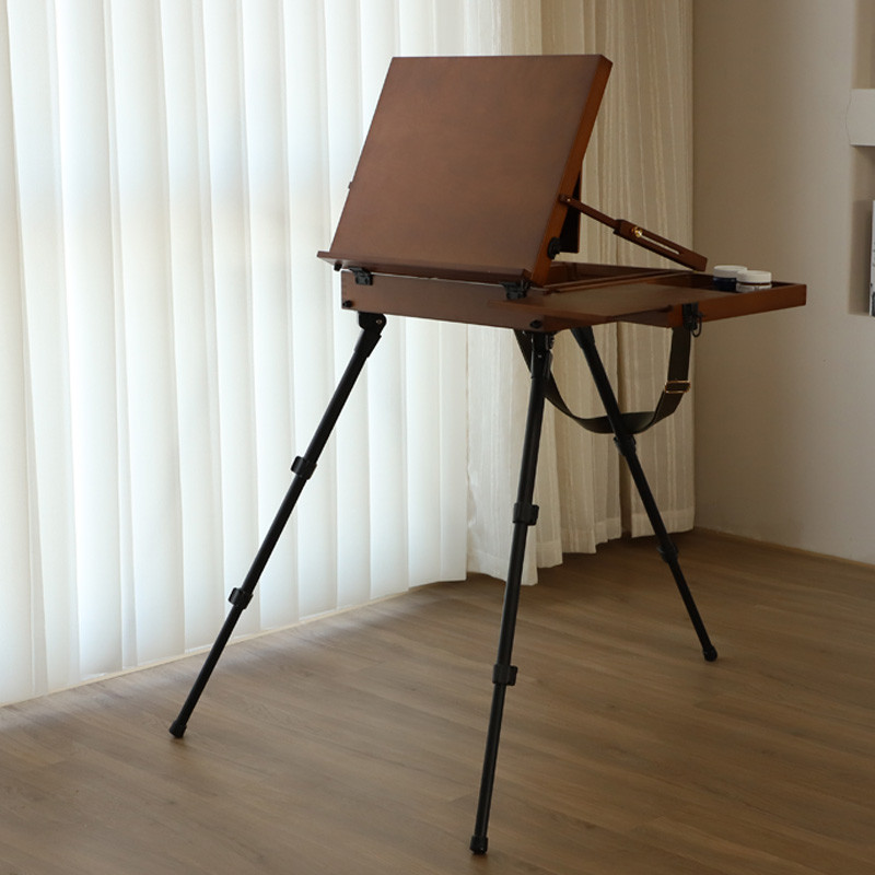 Jual Watercolor Pochade Box Lightweight Beech Wood Plein Air Easel With ...