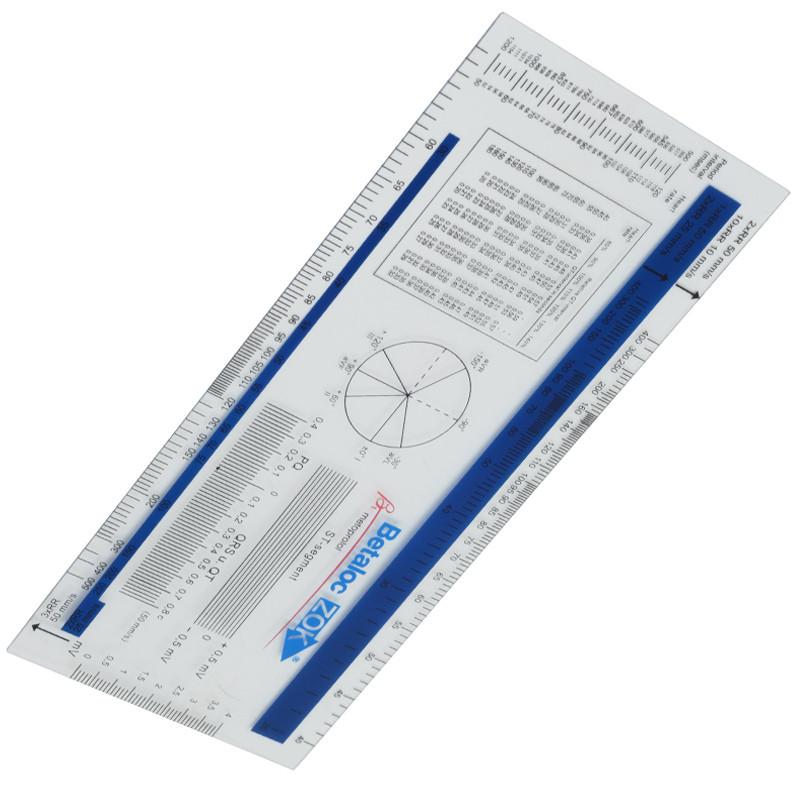 Jual PVC ECG ruler ECG GONIOMETER medical PD ruler Userful Multi-Ruler ...