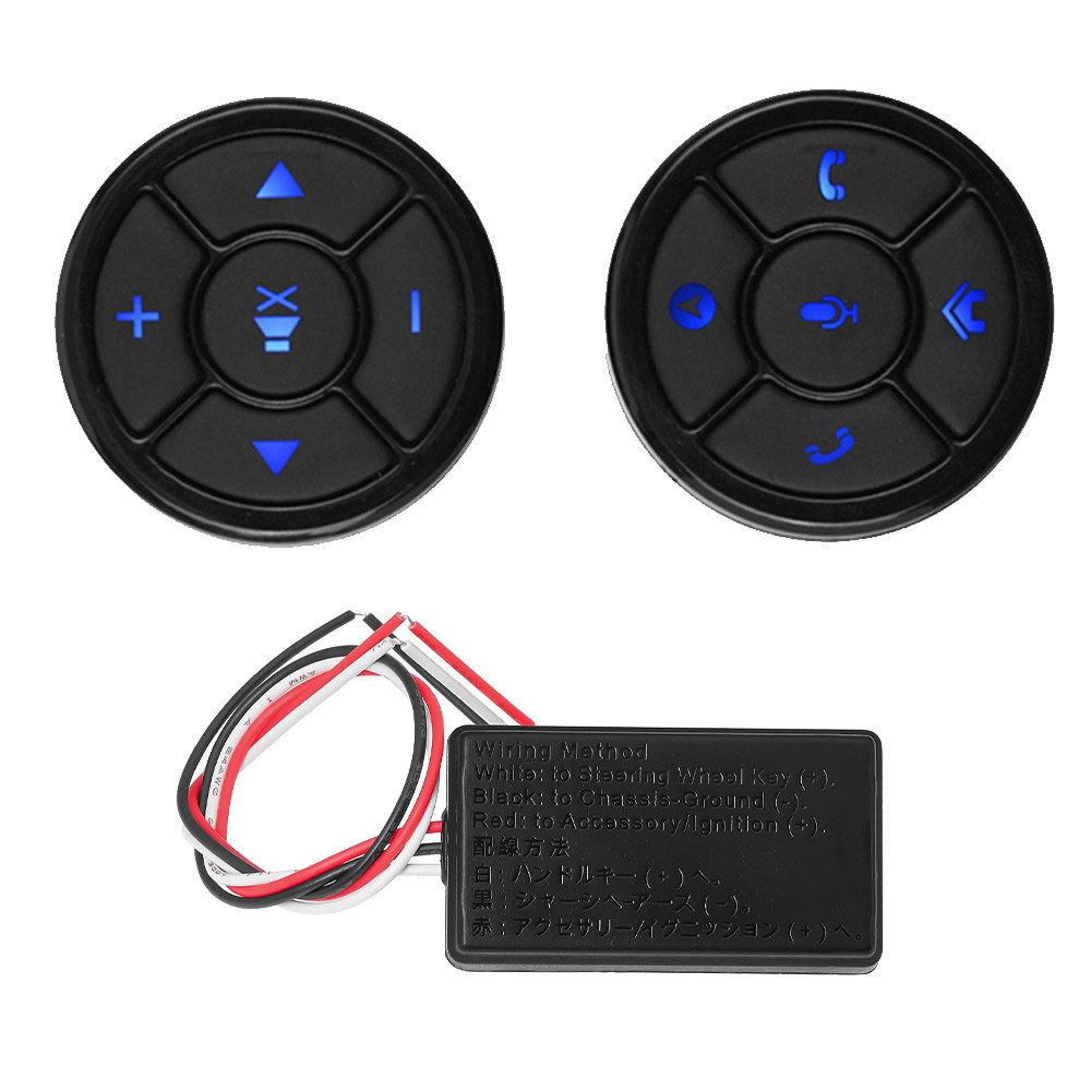 Jual 10 Keys Wireless Car Steering Wheel Controller for Car Radio DVD ...