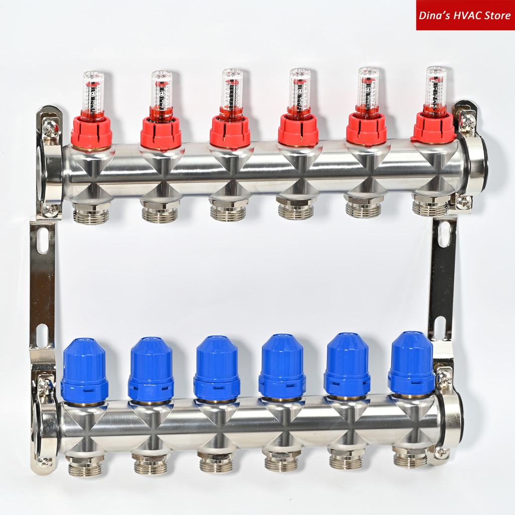 Jual PT6112 Stainless Steel S304 Underfloor Heating Manifold Kit with ...