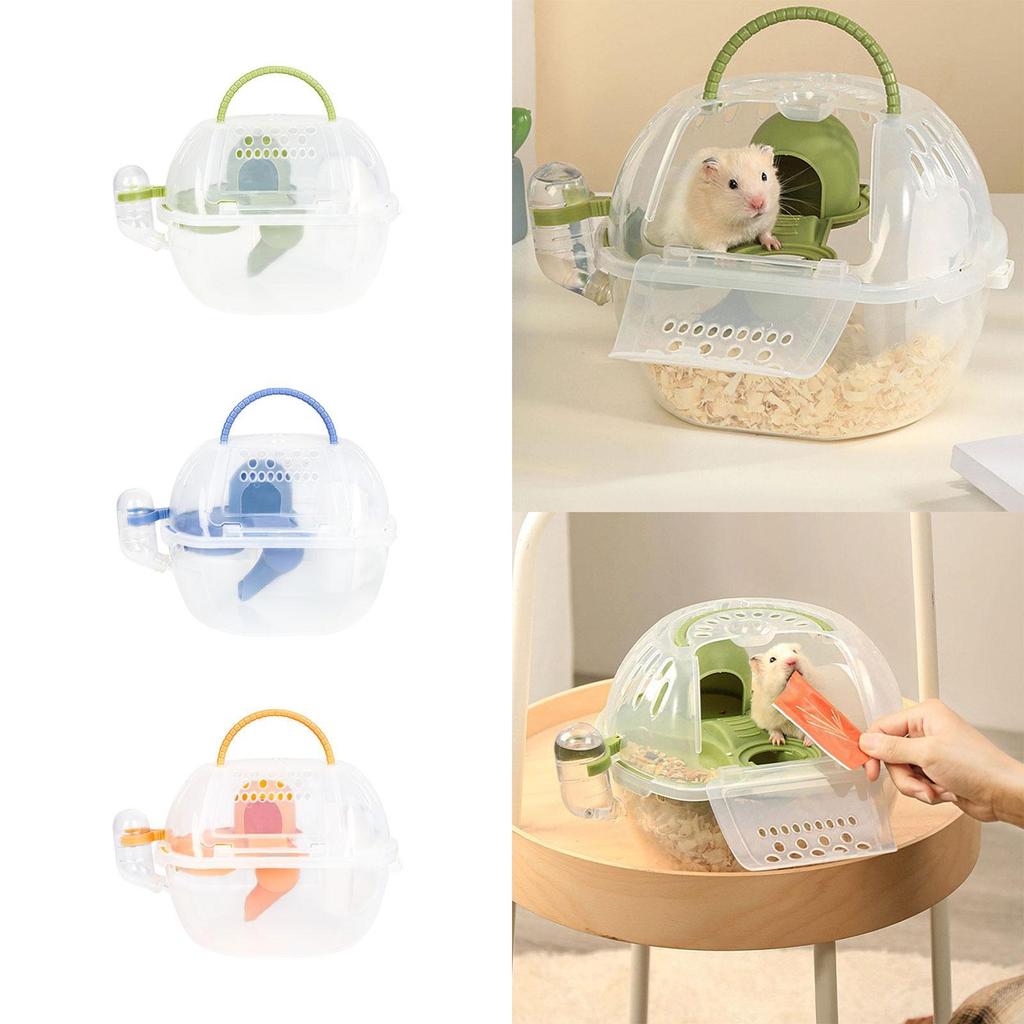 Jual Hamster Carry Case Cage with Water Bottle Traveling Portable ...