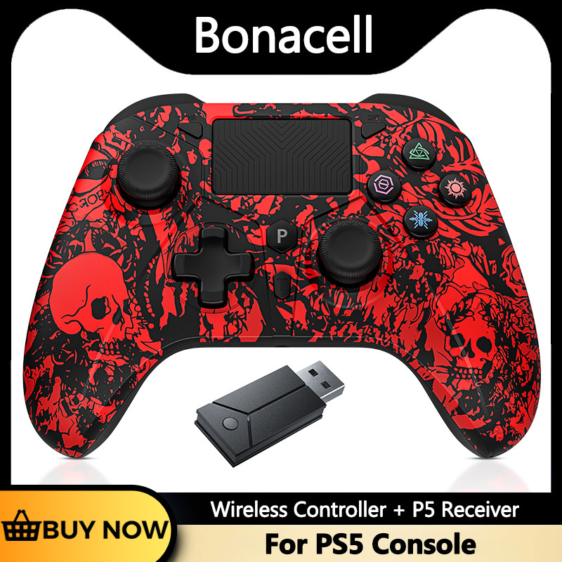 Jual For PS5/PC/Steam Console Controller Wireless Gamepad W/ Turbo Dual Vibrate Gaming Joystick ...