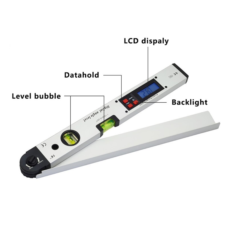 Jual 400Mm/16Inch Digital Angel Level Lcd Display Digital Protractor ...