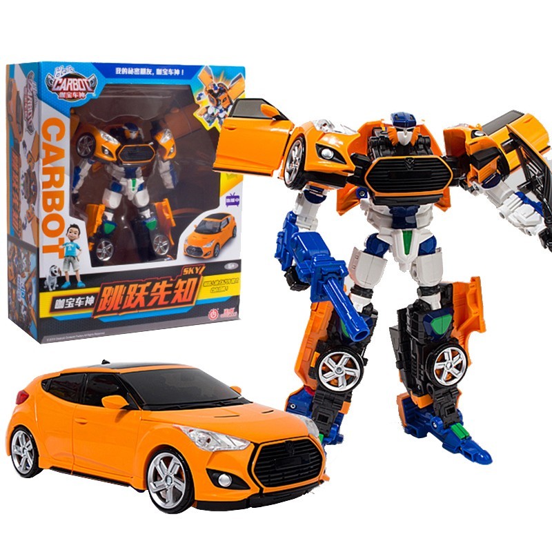 Jual ABS Big Hello Carbot Transformation Robot Toys Action Figures Two ...