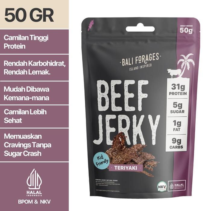Jual BEEF JERKY TERIYAKI BALI FORAGES | Shopee Indonesia