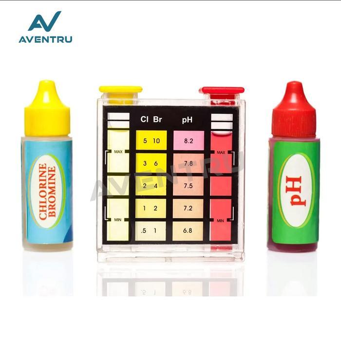 Jual Pool Spa Water Test Kit CL Chlorine PH Phenolred DPD Alkalin Acid ...