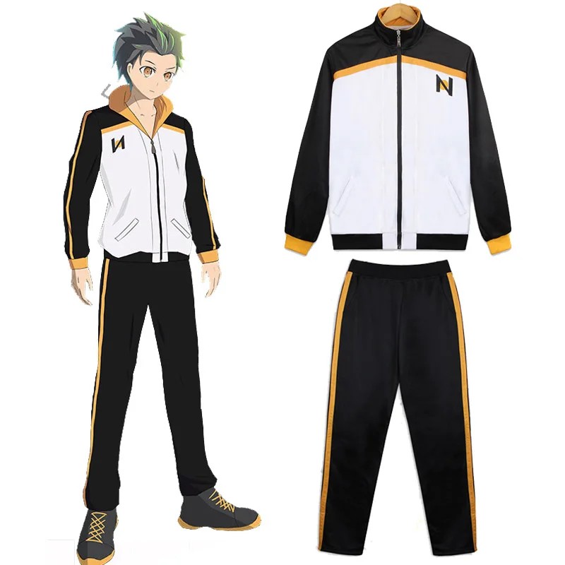 Jual Subaru Natsuki Cosplay Costume Sportswear Re:Zero kara Hajimeru ...