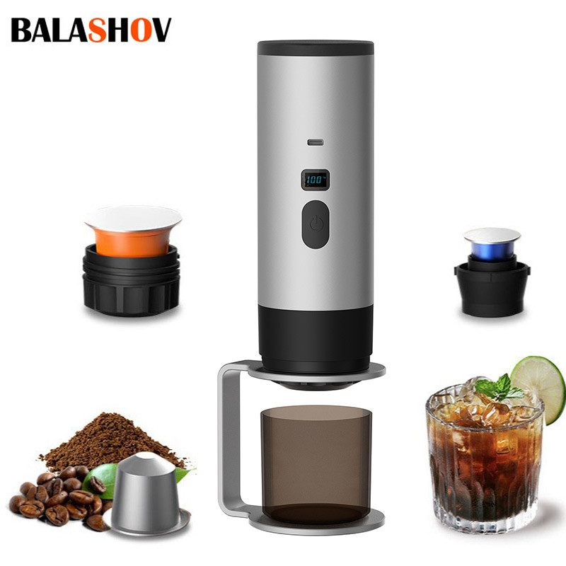 Jual 3-in-1Wireless Electric Portable Espresso Coffee Machine for Car ...