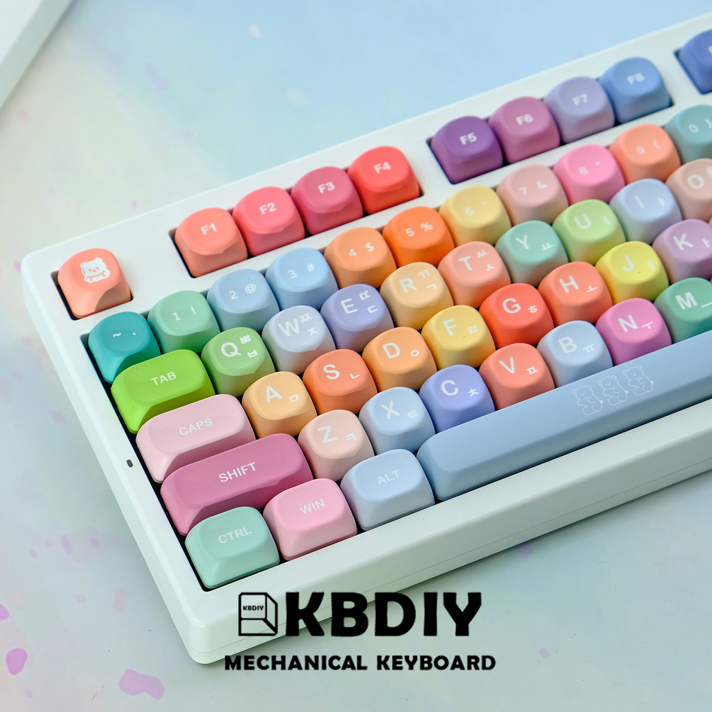 Jual KBDiy KOA Profile Gummy Bears Keycap PBT Custom Korean Keycaps for ...