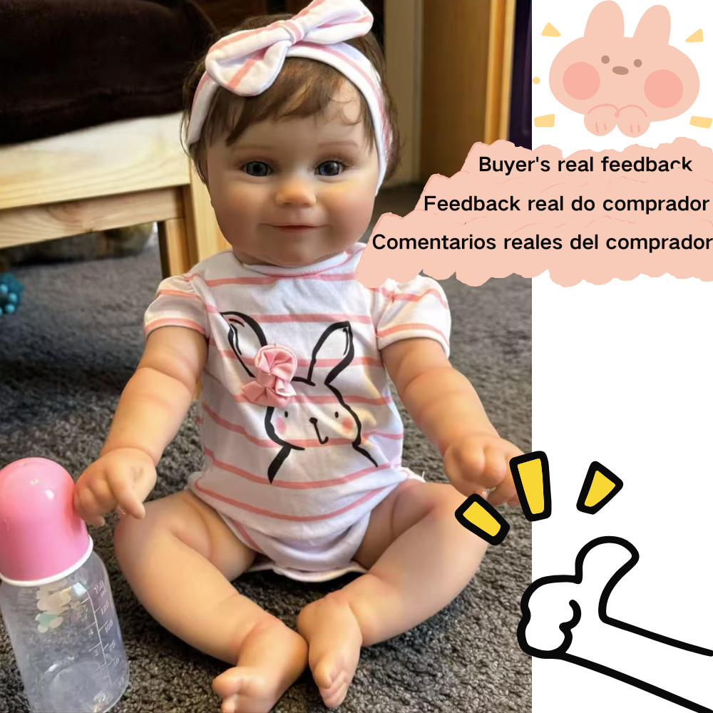 Jual MRB 50CM Reborn Baby Doll Maddie Girl Hand-Detailed Painting with ...