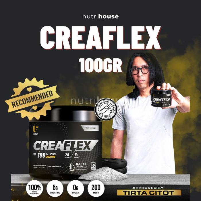 Jual Ready Fitlife Creaflex 100Gr 20 Servings Pure Creatine Monohydrate ...