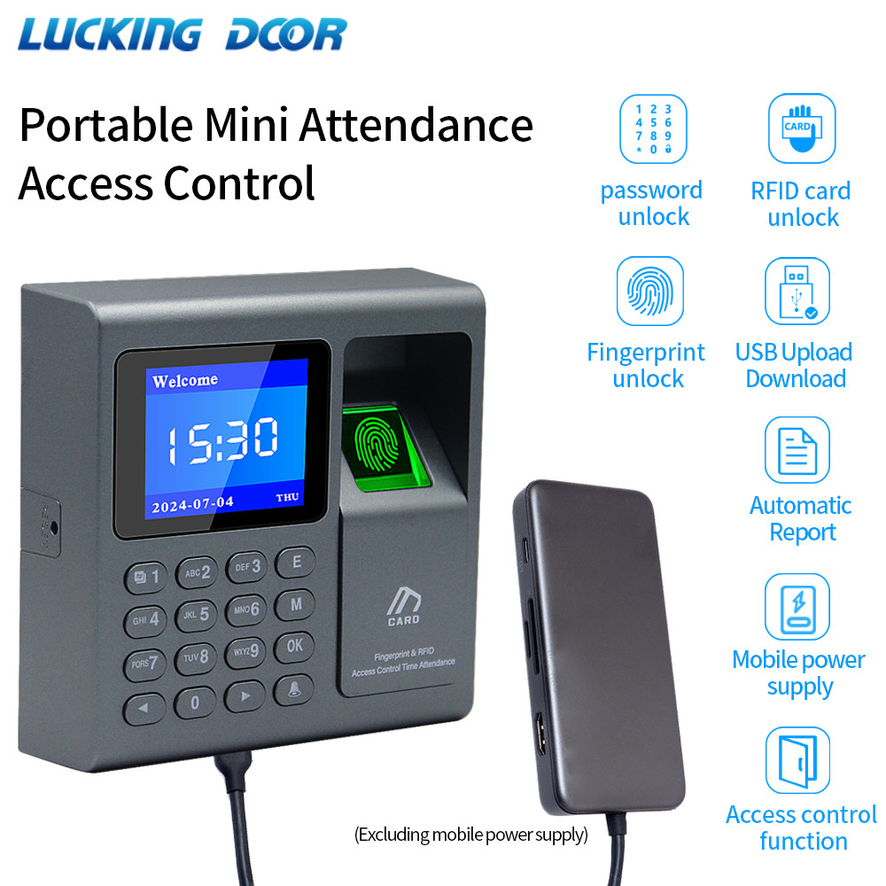 Jual Protable Mini Attendance Biometric Fingerprint Time Attendance ...