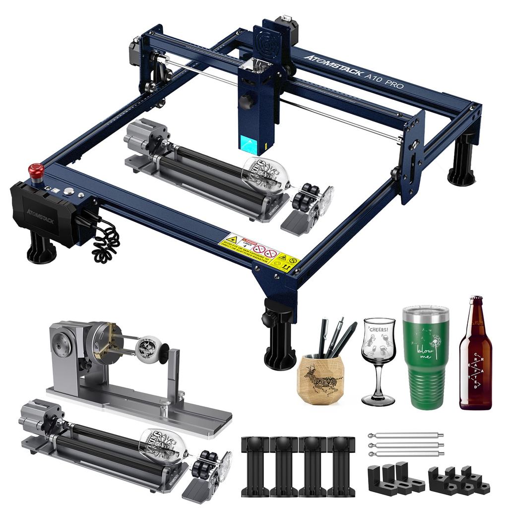 Jual Atomstack A10 S10 X7 Pro Laser Engraving Machine 10000 Mw With R1 ...